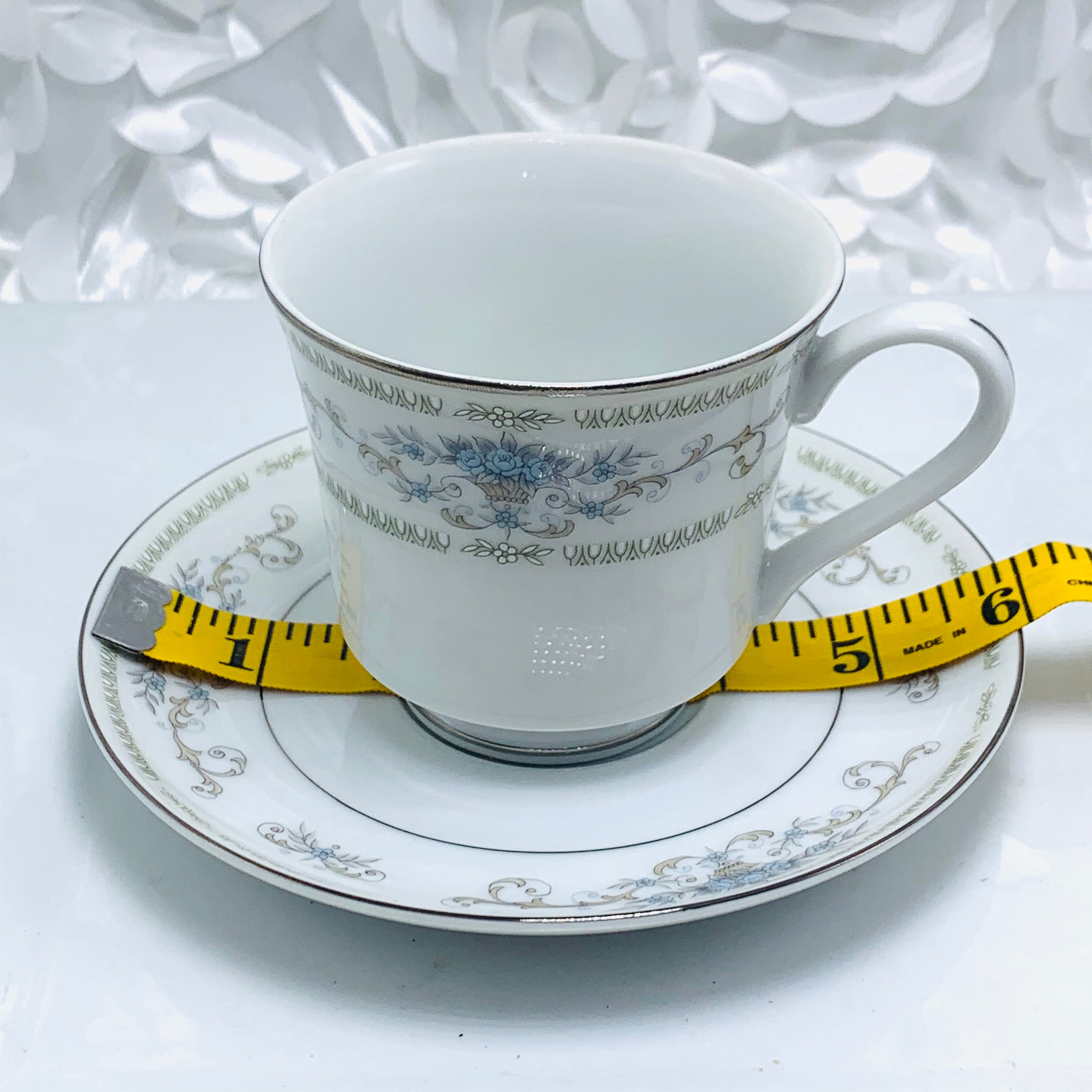 Tea Cups Wade Diane Porcelain China Tea Cups and Saucers Set - Etsy