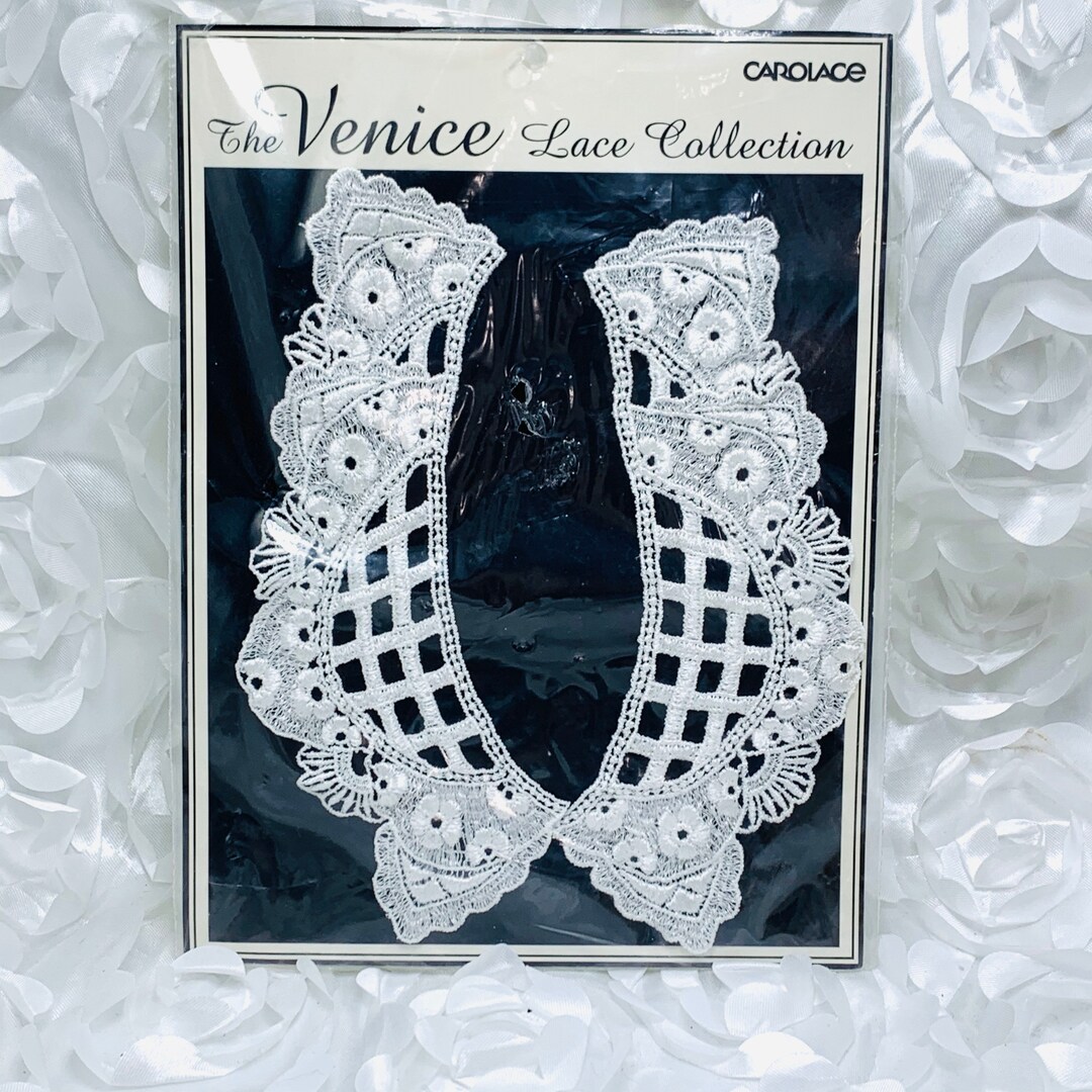 Vintage Collar Lace Appliqués RGB Style Carolace White Lace the Venice ...
