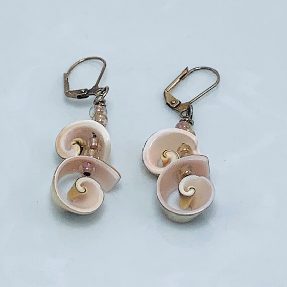 Natural Beach Sea Everlasting Shell Earrings Tropical… - Gem