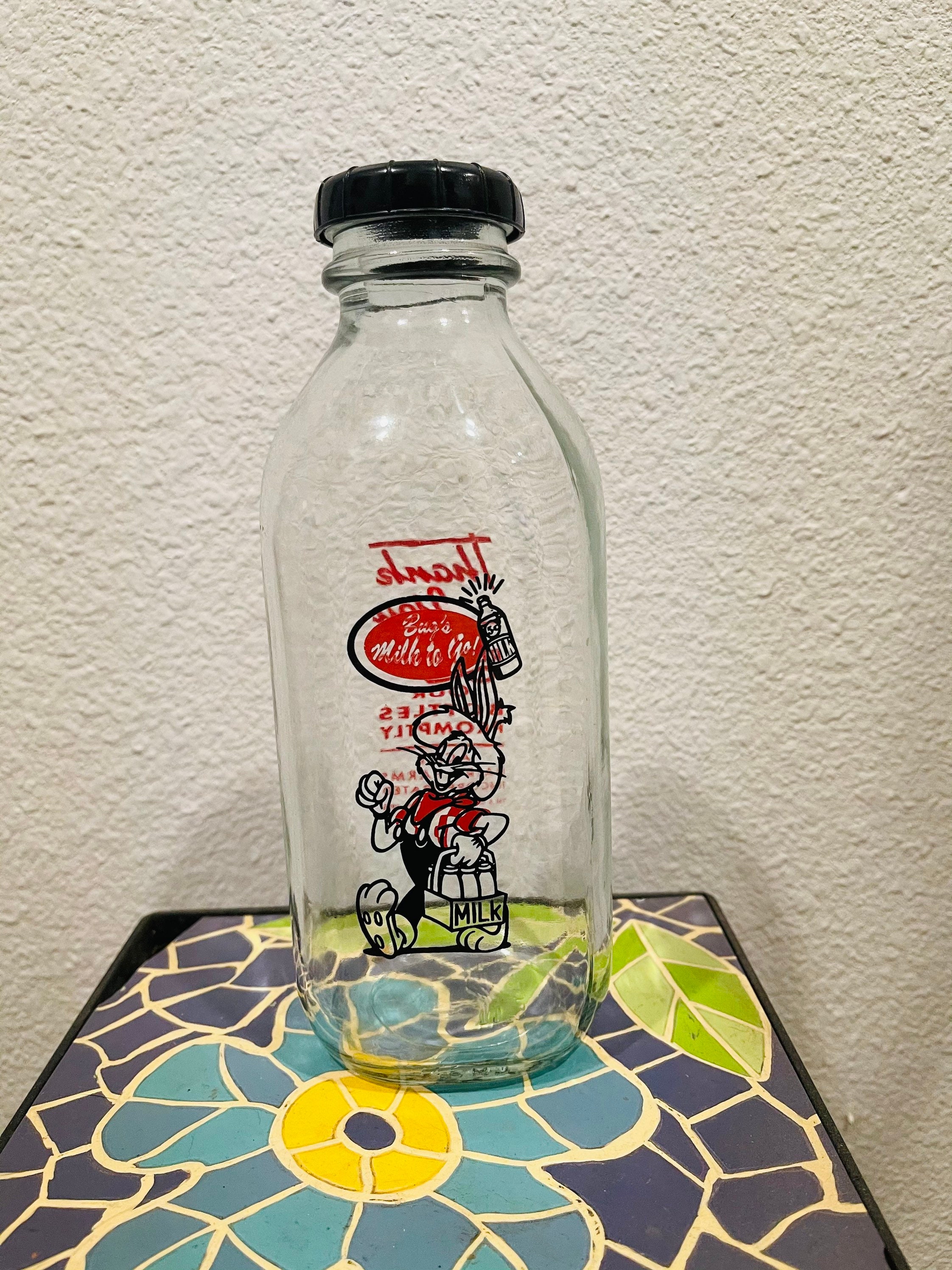 Acme Dairy Farms Bugs Bunny Quart Milk Bottle Warner Brothers | Etsy