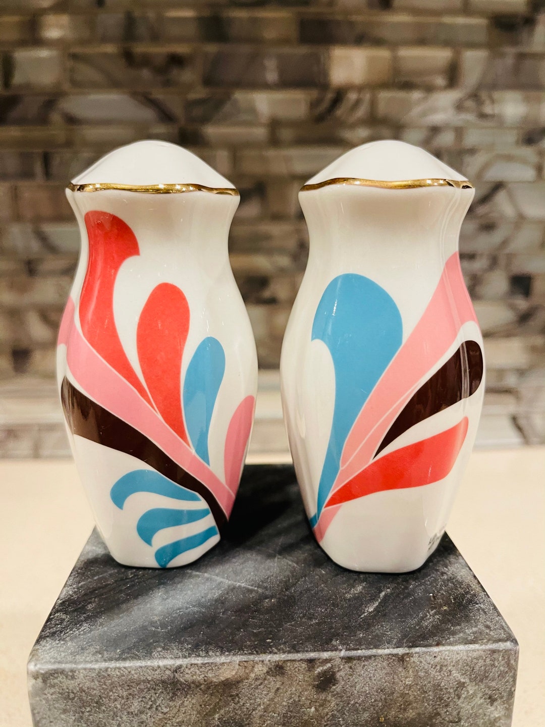 Kate Spade Lenox Salt and Pepper Shakers New York Gwinnett Lane Retired ...