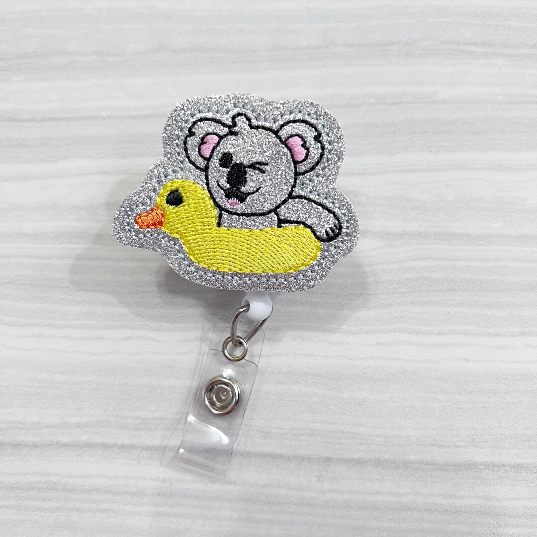 Rainbow Cloud Badge Reel, Spring Badge Reels, Retractable Badge, ID ...