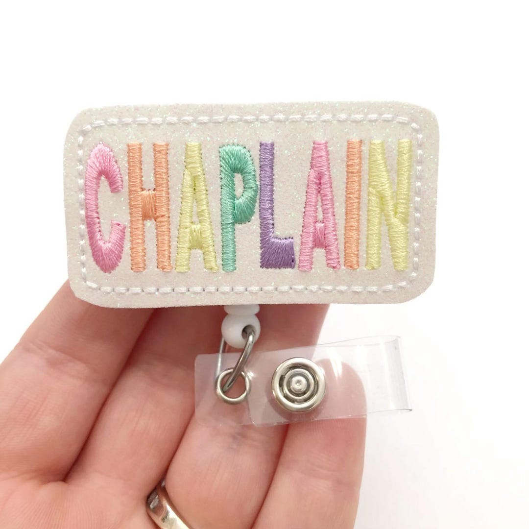 Chaplain Badge Reel, Chaplain Nurse Badge Reels, Retractable Badge, ID ...