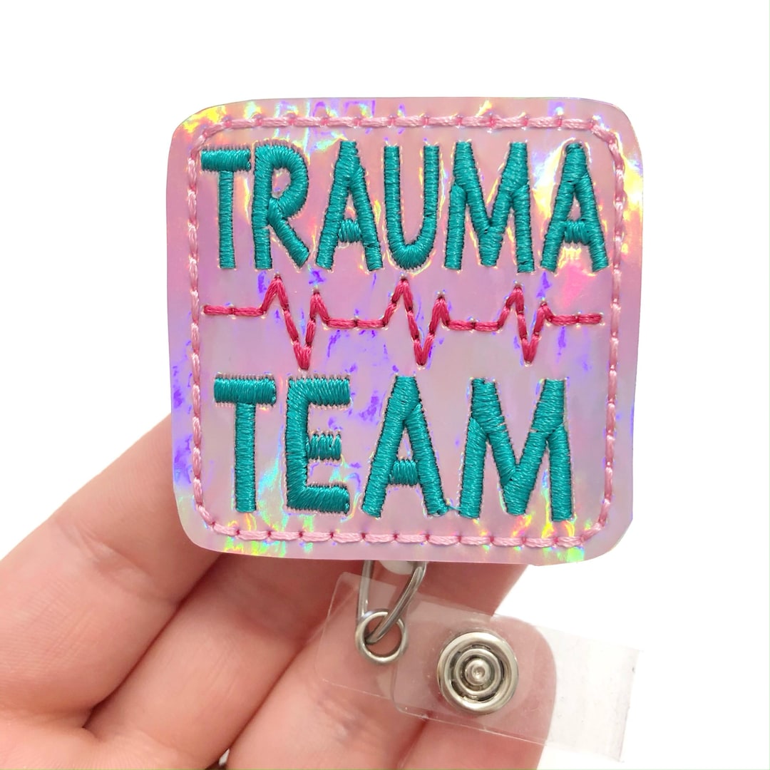 Trauma Team Nurse Badge Reel, Trauma Badge Reels , Nurse Medical Badge ...