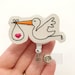 Stork Badge Reel, Labor and Delivery Badge Reels , Medical Badge Reel ...