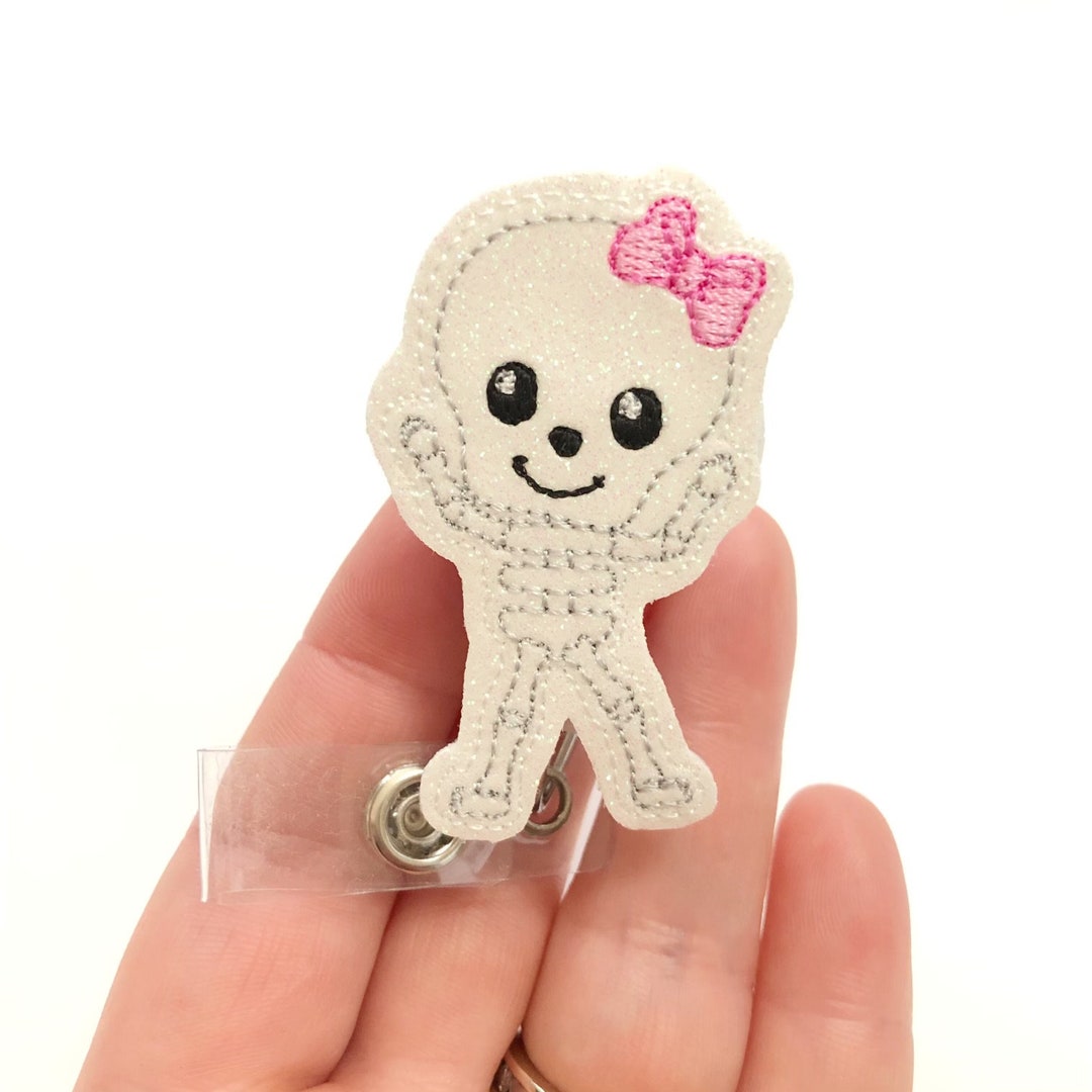 Skeleton Badge Reel, Dancing Skeleton Badge Reels, Halloween Badge Reel ...