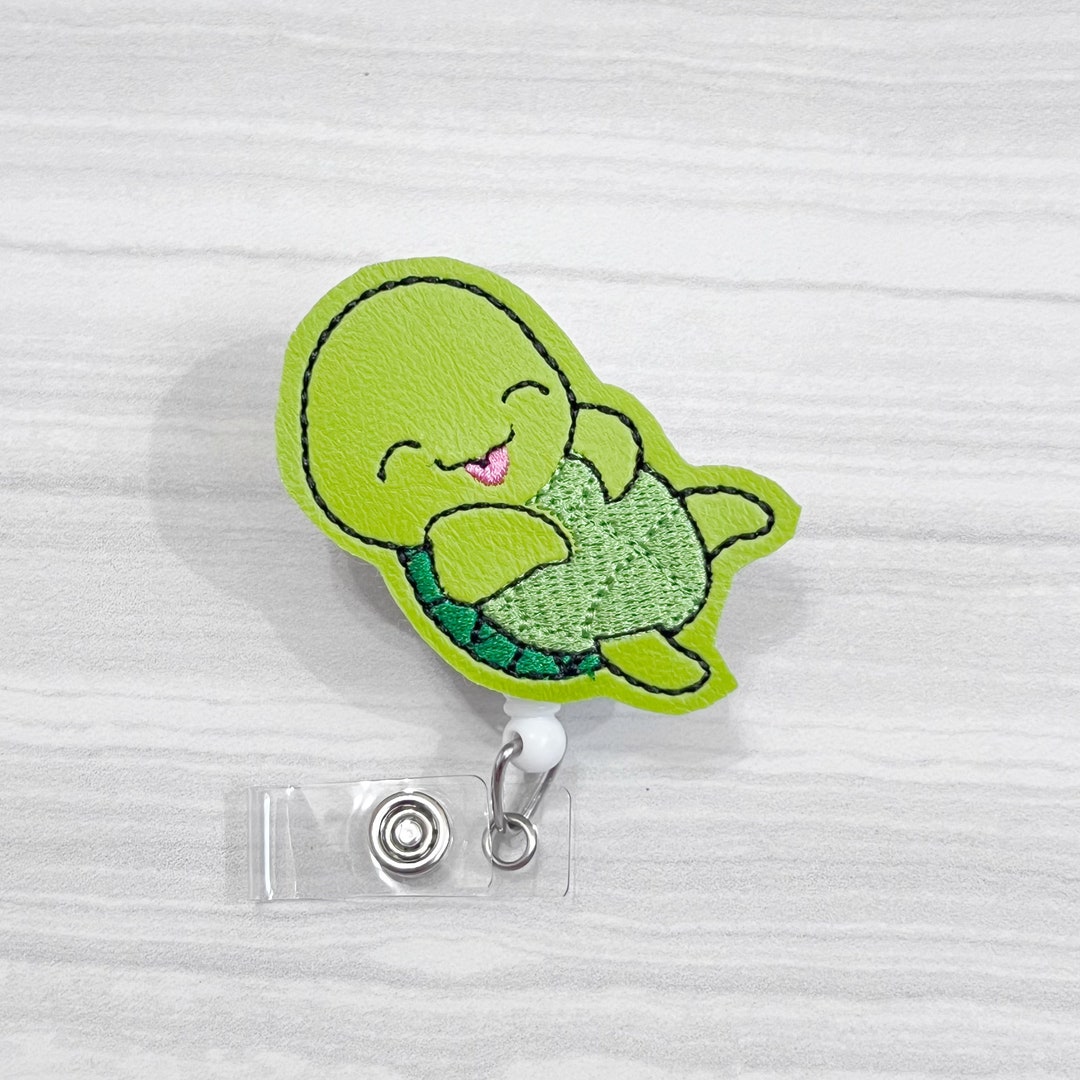 Turtle Badge Reel, Baby Turtle Badge Reels, Retractable Badge, ID Badge ...