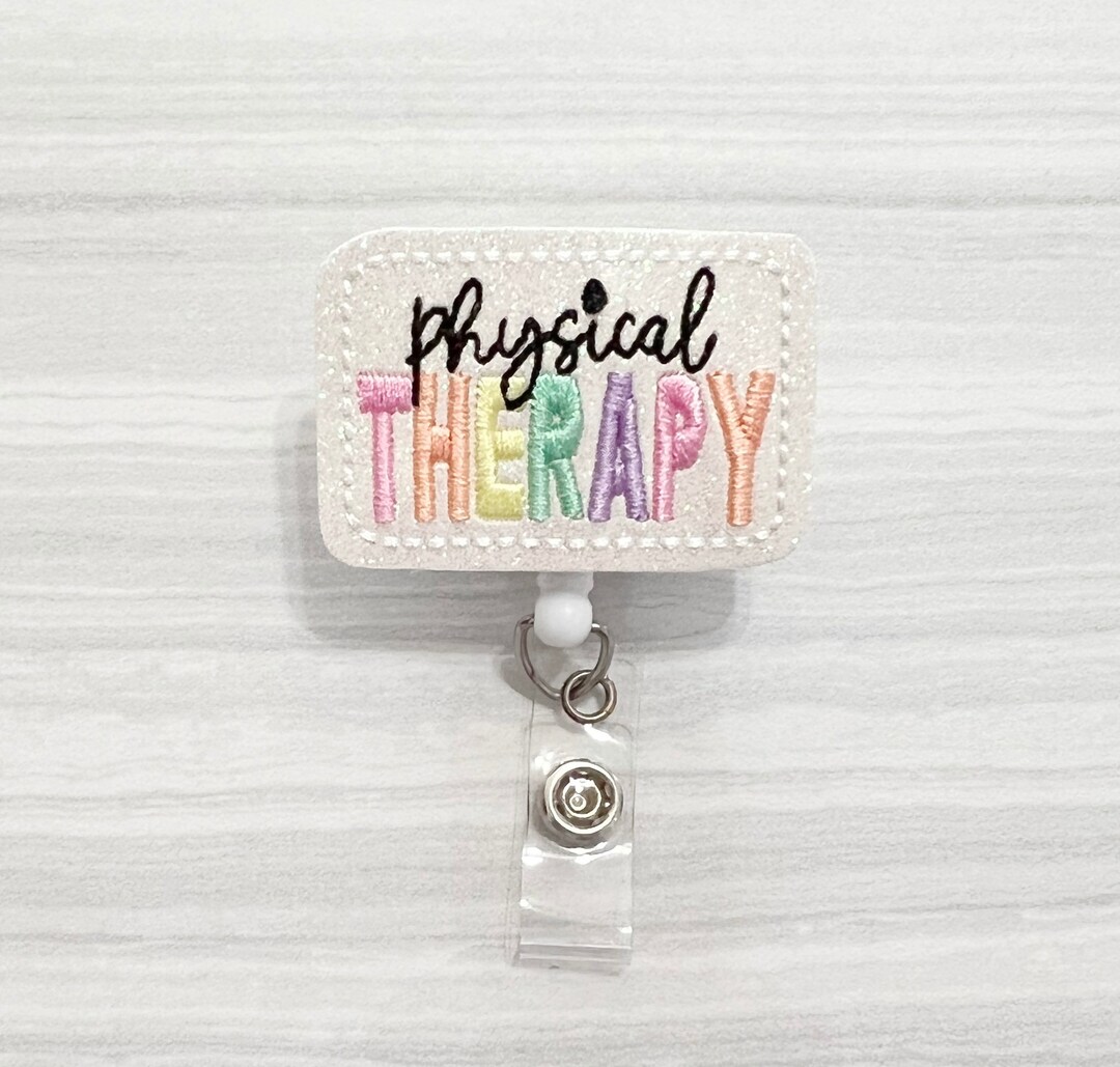 Physical Therapy Badge Reel PT Badge Reels Nurse Retractable - Etsy