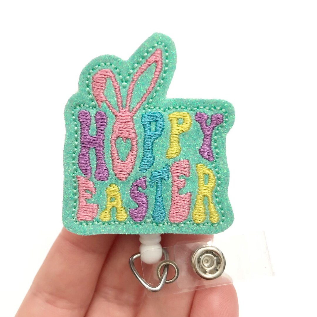 Happy Easter Badge Reel, Easter Badge Reels, Retractable Badge, ID ...