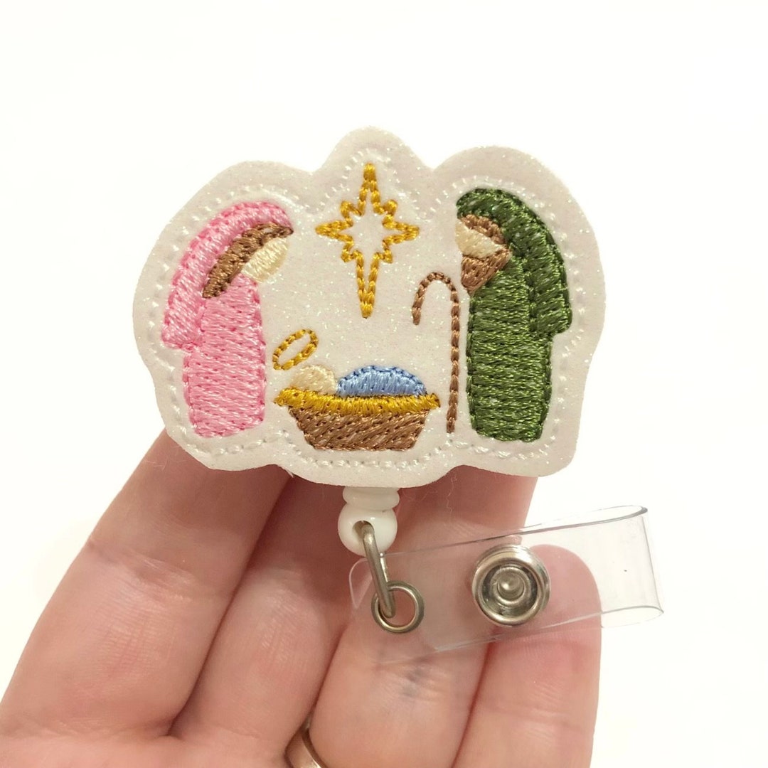 Nativity Badge Reel, Jesus Badge Reels, Nurse Retractable Badge ...