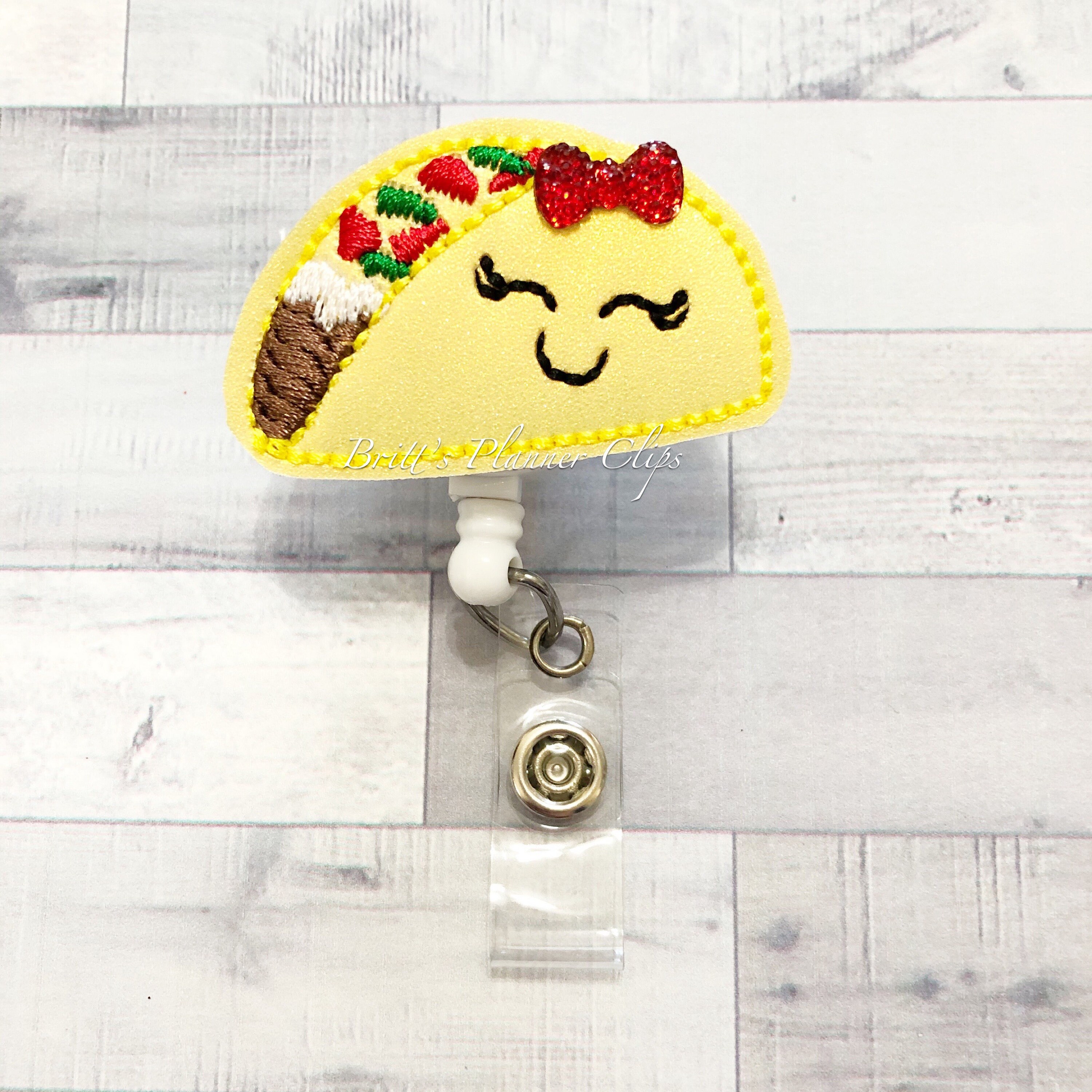 Taco badge reels Food badge reel badge reel medical badge | Etsy