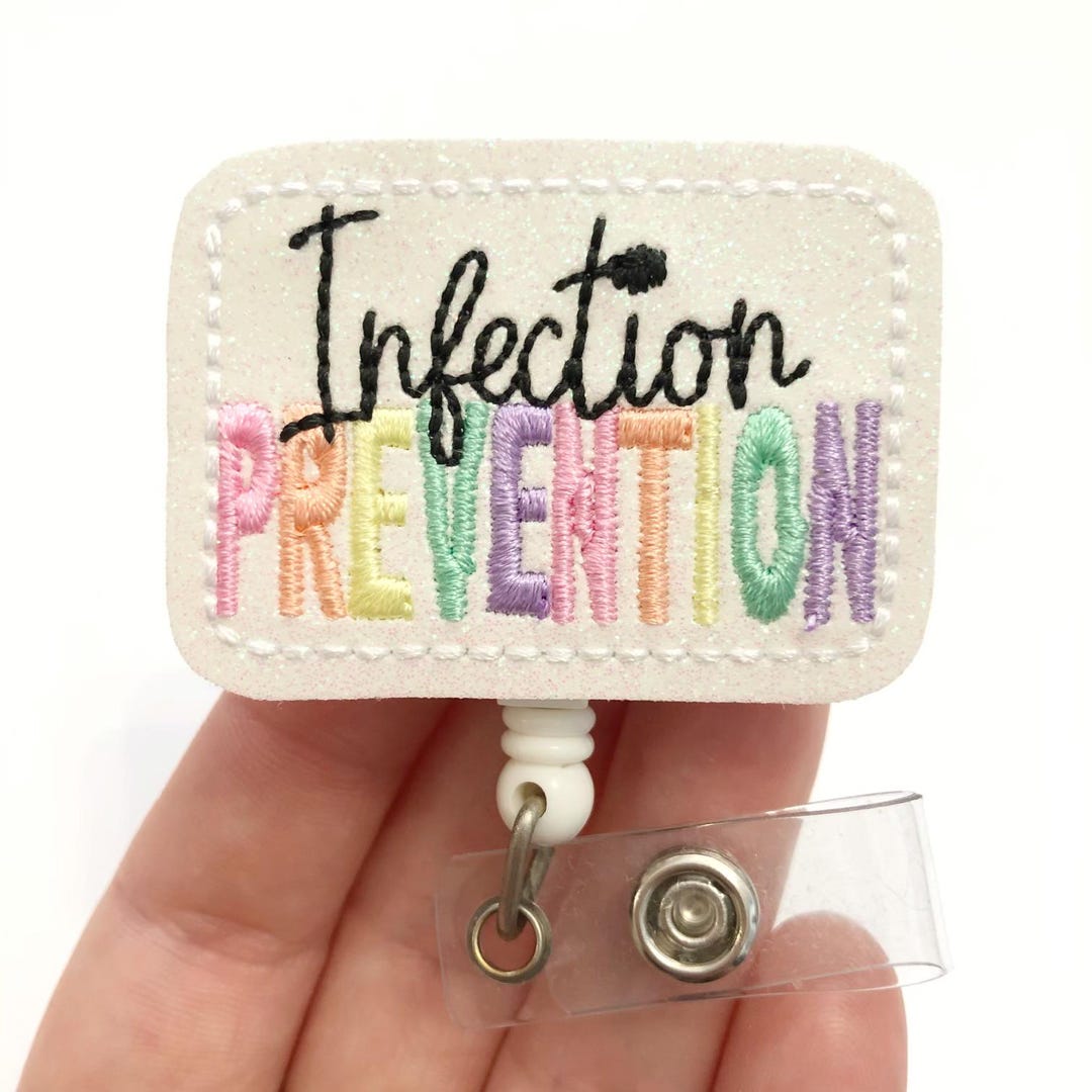 Infection Prevention Badge Reel, Badge Reels, Nurse Retractable Badge ...