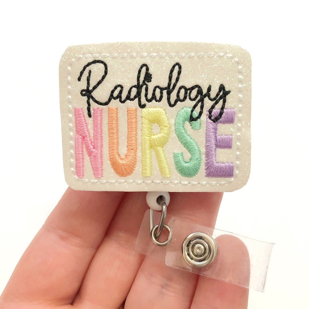 Radiology Nurse Badge Reel, Badge Reels, Nurse Retractable Badge, ID ...