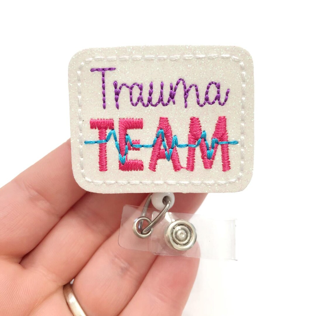 Trauma Team Nurse Badge Reel, Trauma Badge Reels , Nurse Medical Badge ...