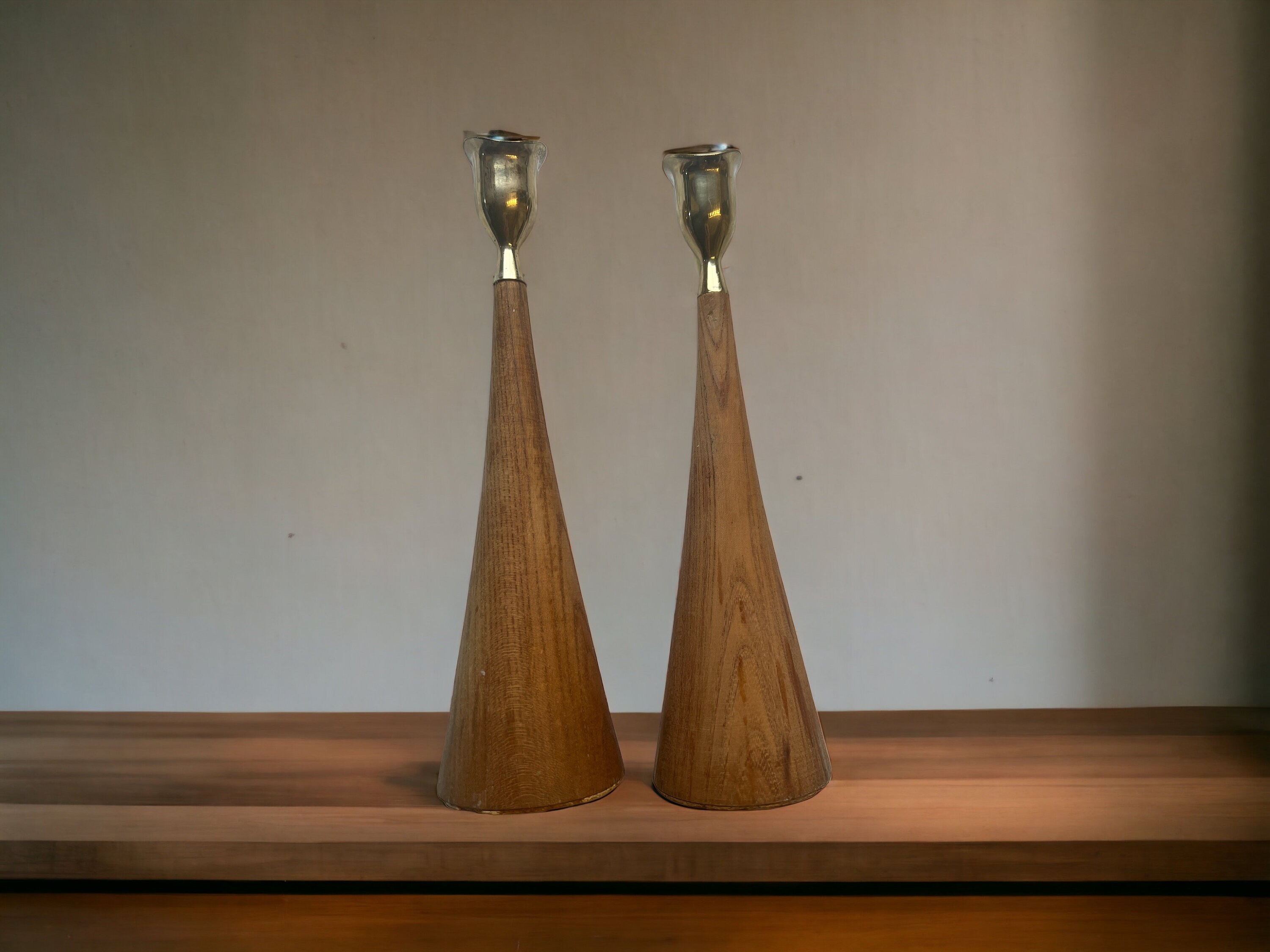Vintage MCM Candle Holders Serv Wood Mid Century Modern Japan - Etsy