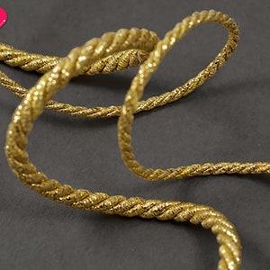 Metallic Twist Cord Shimmer Craft Rope Two Tone Braid Jewelry Soutache ...
