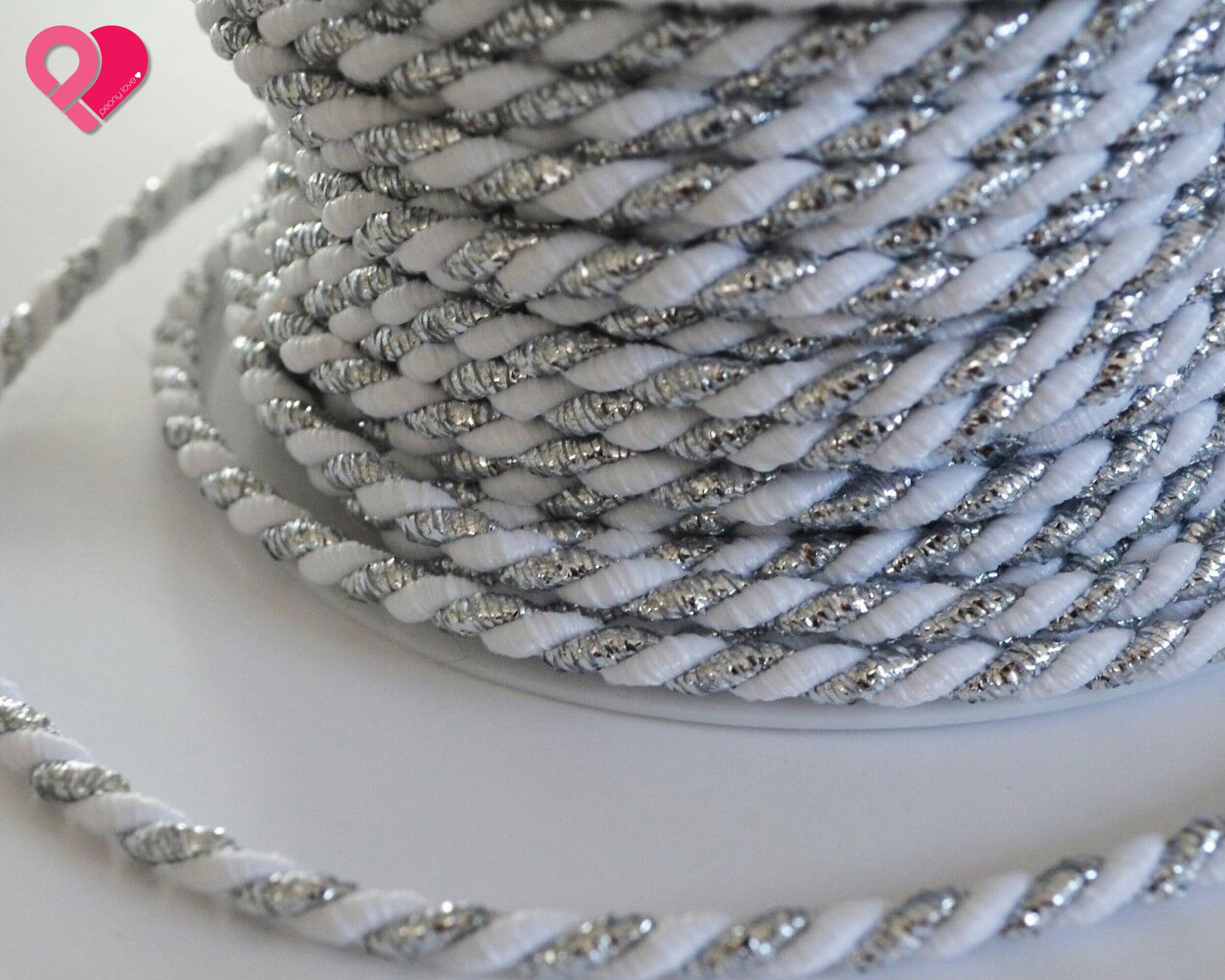 Metallic Twist Cord Shimmer Craft Rope Two Tone Braid Jewelry Soutache ...