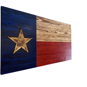 Rustic State Flag of Texas Wall Art - Hand Made - Burned Wood - Etsy