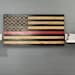 Rustic American Thin Red Line Firefighter Flag Wall Art - Hand Made ...