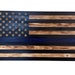 Rustic American Thin Blue Line Flag Wall Art Hand Made - Etsy
