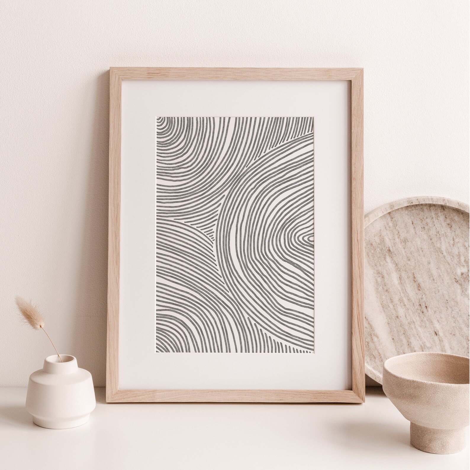 Abstract Line Art Printable Wall Art Digital Print Neutral - Etsy