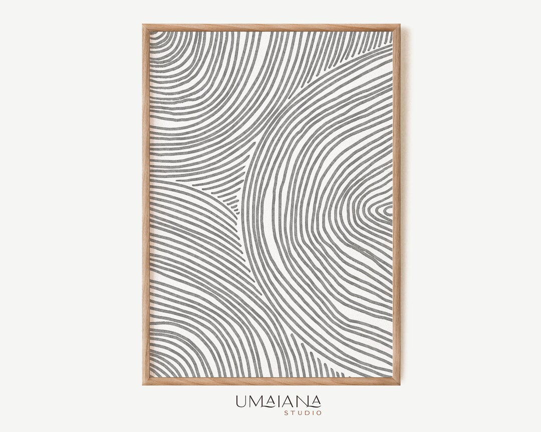 Abstract Line Art Printable Wall Art Digital Print Neutral Wall Art ...