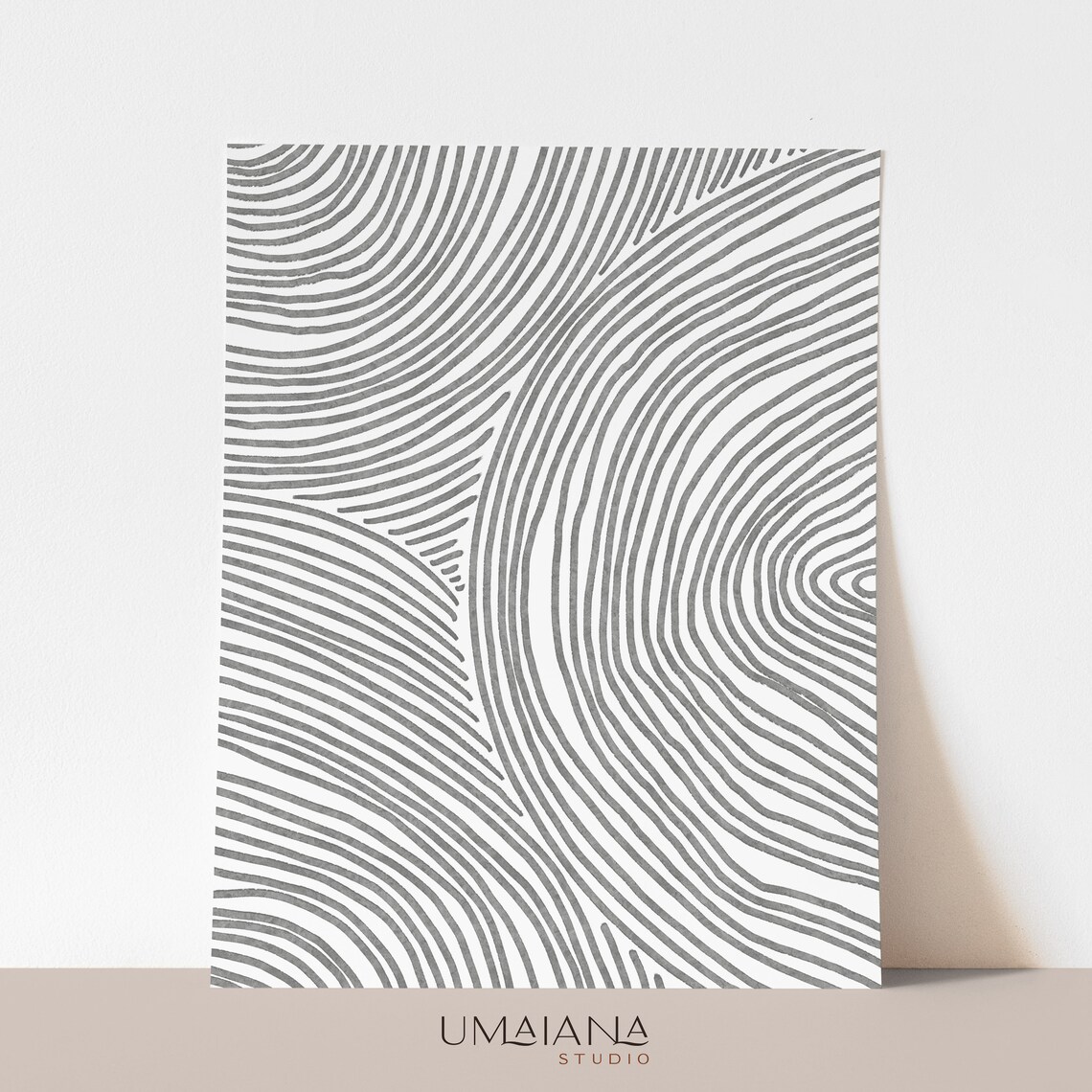Abstract Line Art Printable Wall Art Digital Print Neutral - Etsy