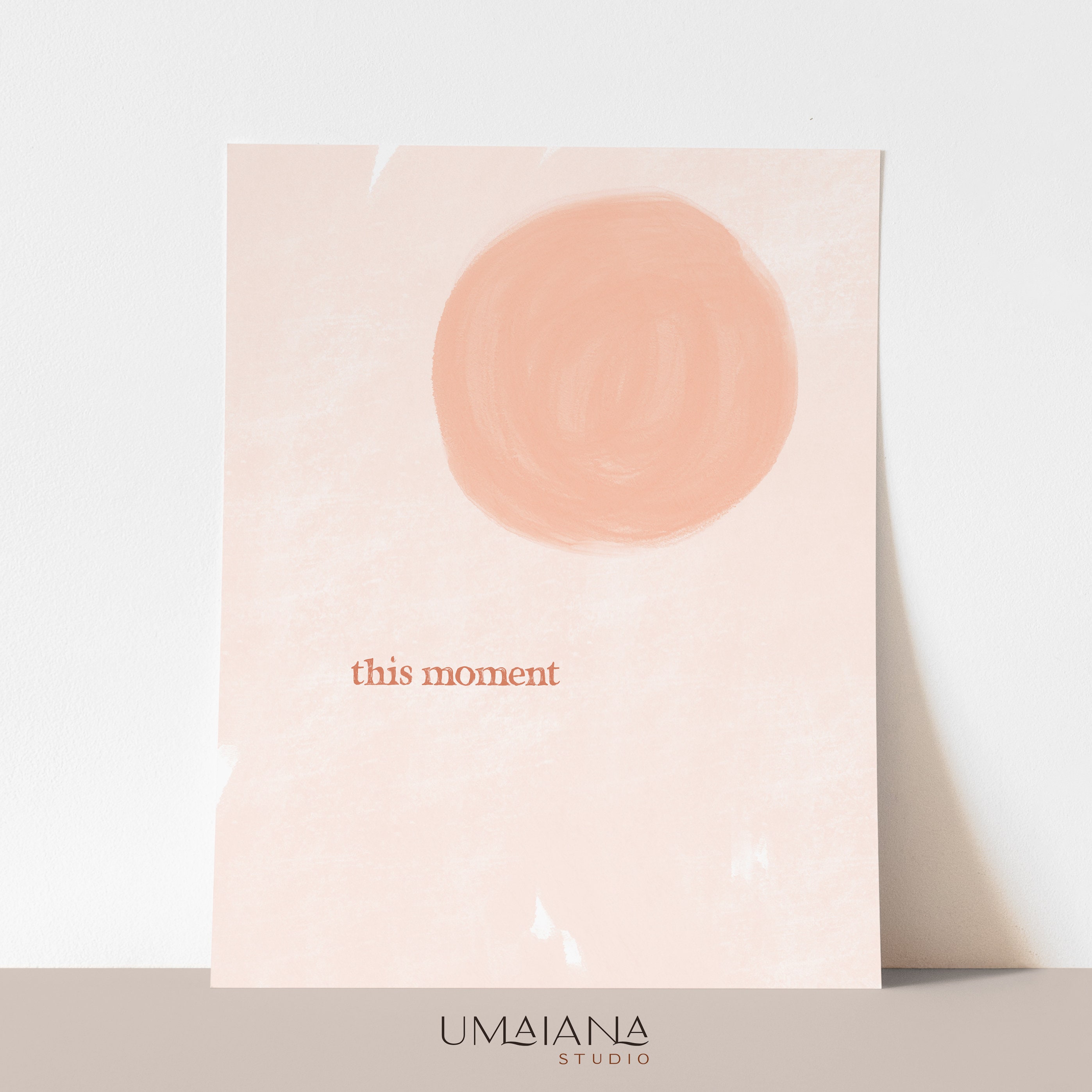 This Moment Quote Printable Wall Art Digital Print Neutral - Etsy