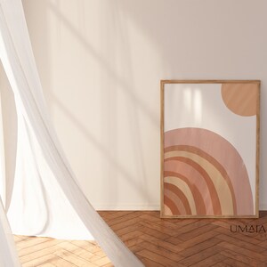 Abstract Rainbow Printable Wall Art Digital Print Neutral Wall - Etsy