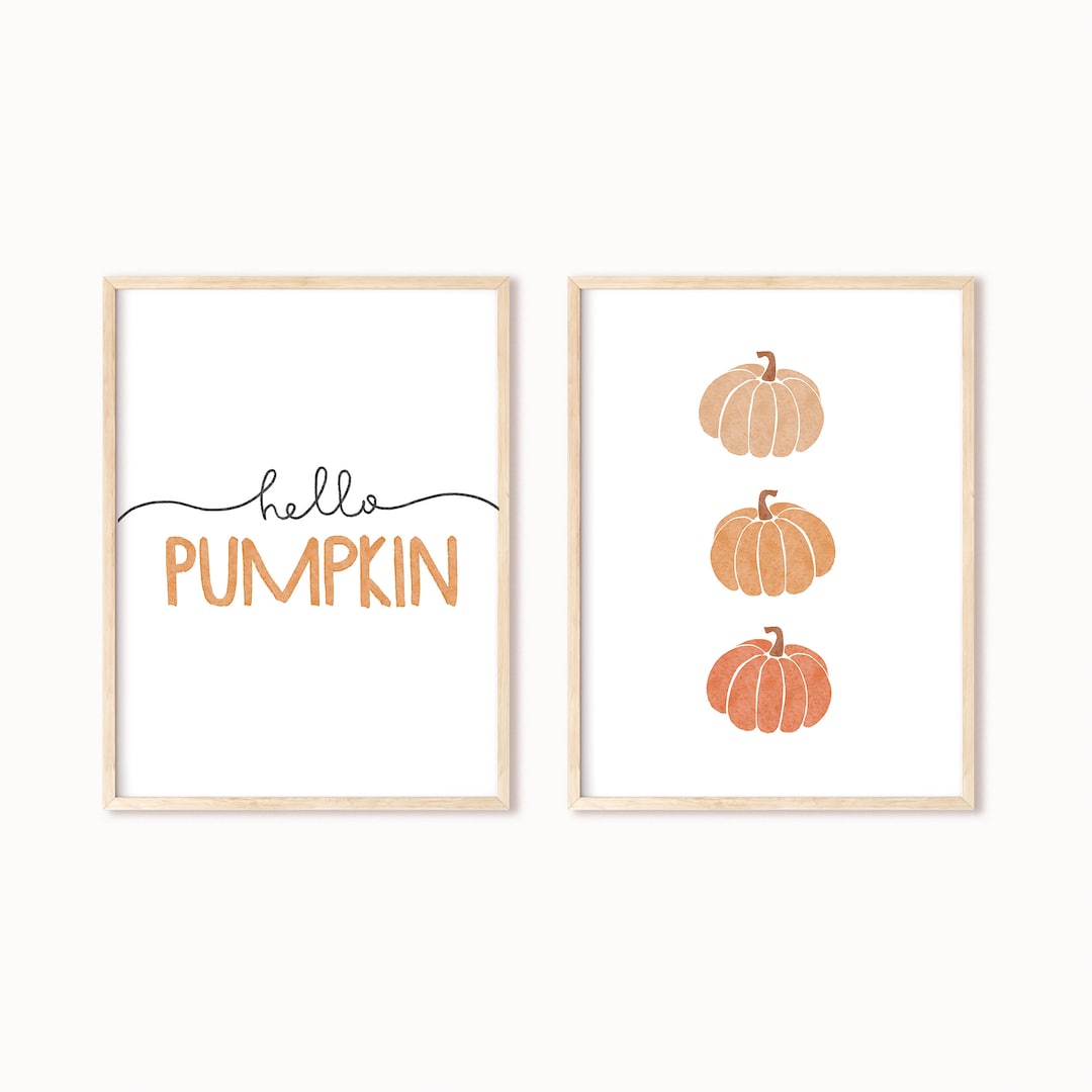Set of Two Autumn Prints Printable Wall Art Fall Decor Instant Download ...