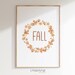 Fall Wreath Printable Wall Art Fall Decor Digital Print - Etsy