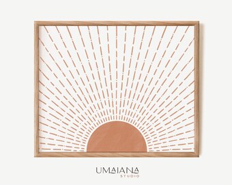 Rising Sun Poster - Etsy