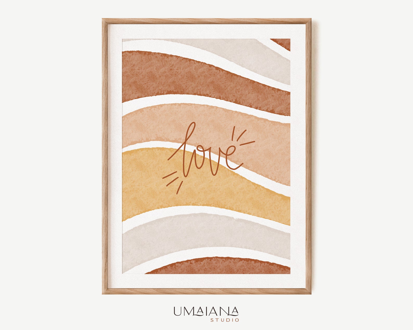 Abstract Love Printable Wall Art Digital Print Neutral Wall - Etsy