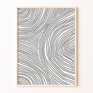 Abstract Line Art Printable Wall Art Digital Print Neutral - Etsy