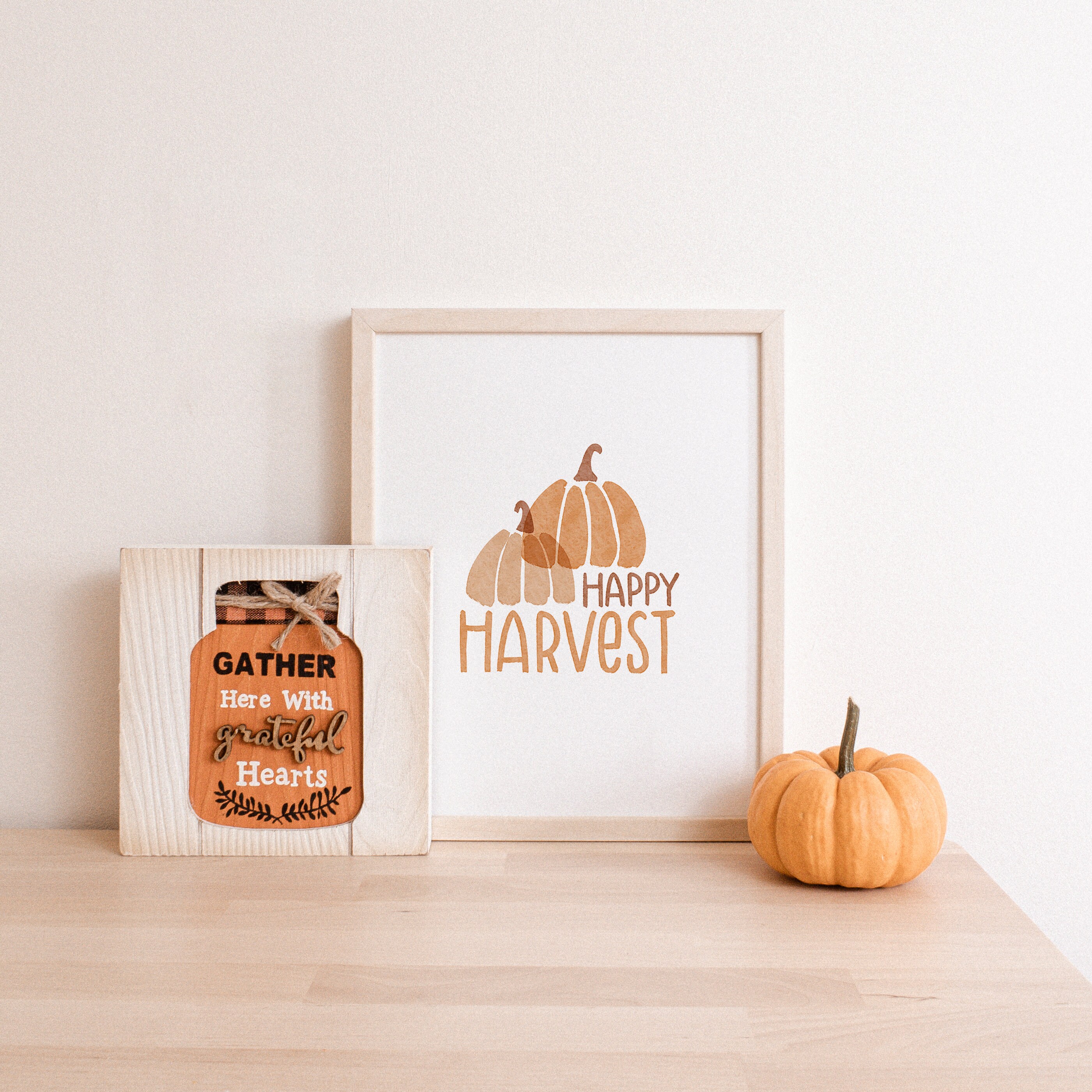 Happy Harvest Printable Wall Art Fall Decor Digital Print | Etsy