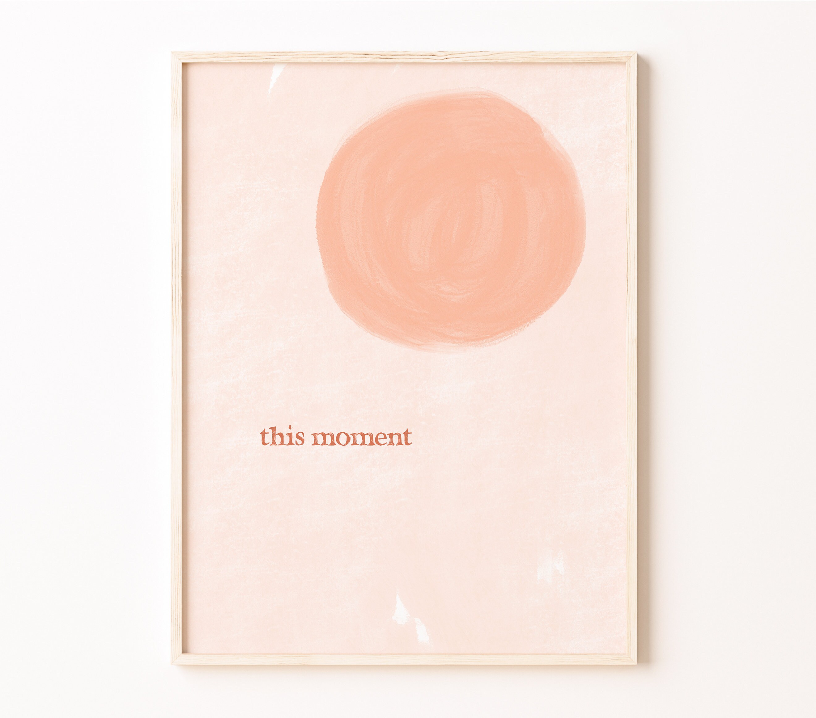 This Moment Quote Printable Wall Art Digital Print Neutral | Etsy
