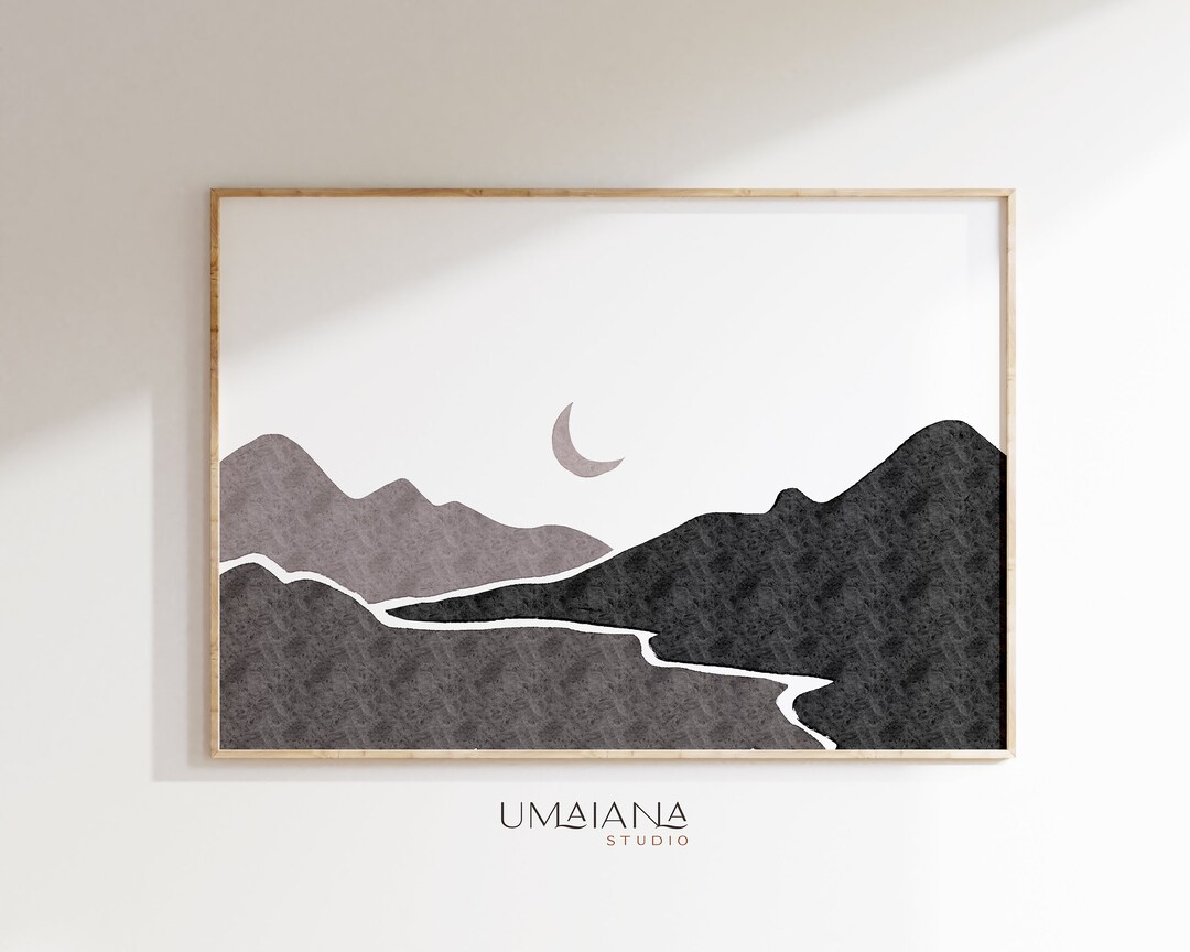 Abstract Landscape Print Contemporary Art Printable Wall Art Prints ...