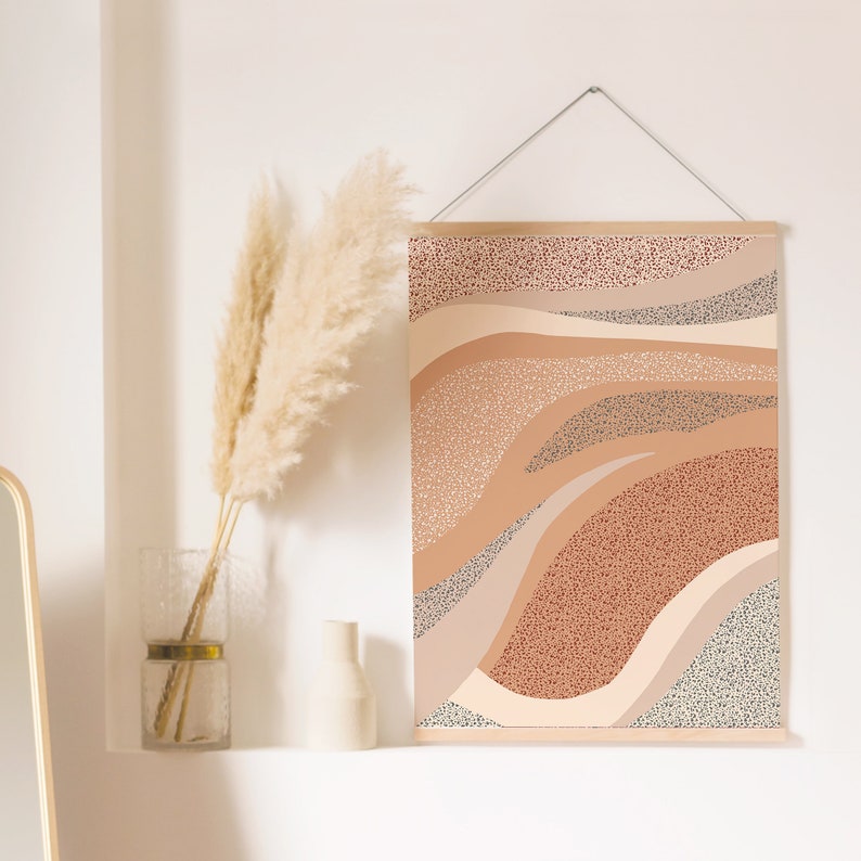 Abstract Geometric Printable Wall Art Digital Print Neutral | Etsy