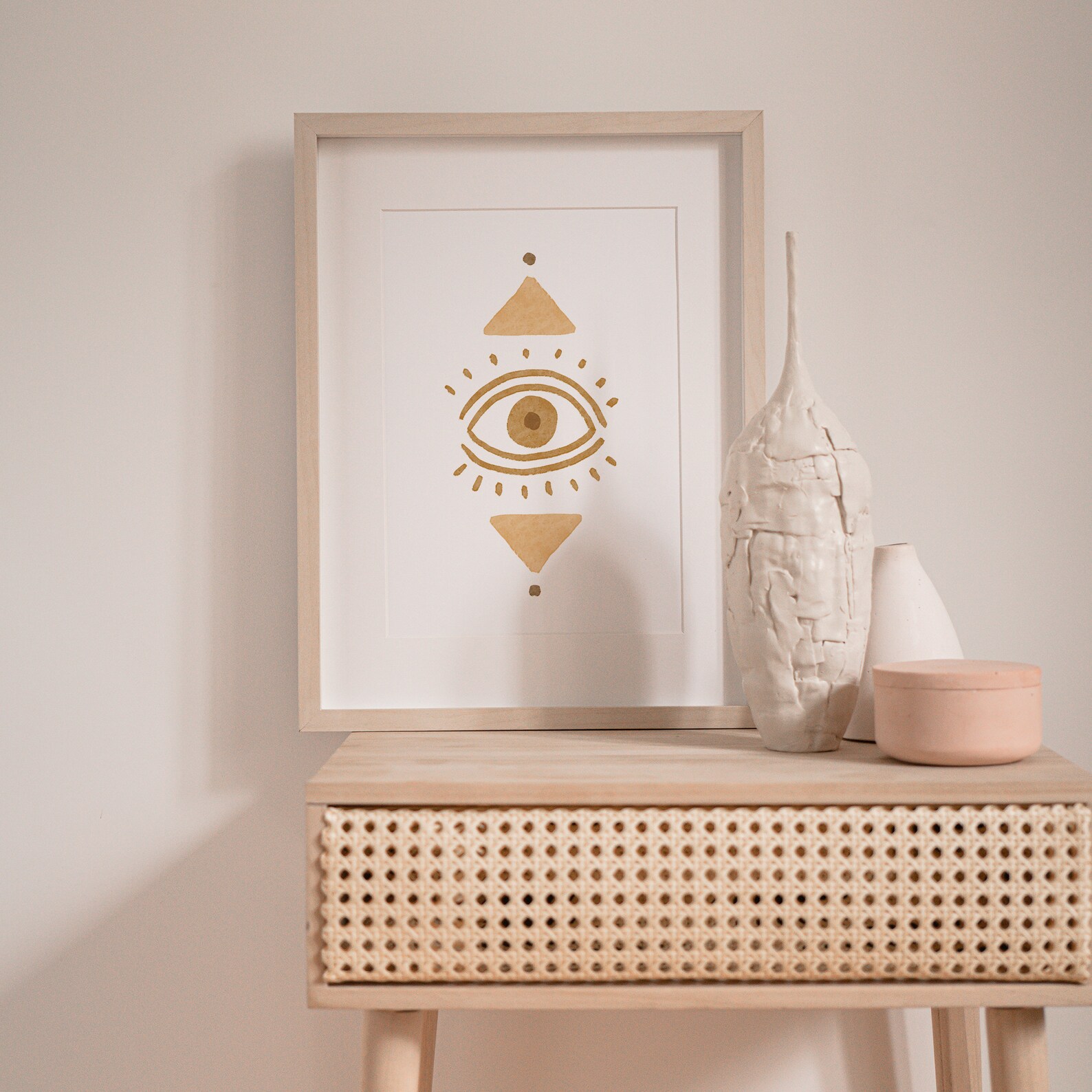 Evil Eye Boho Art Print Printable Wall Art Digital Print - Etsy