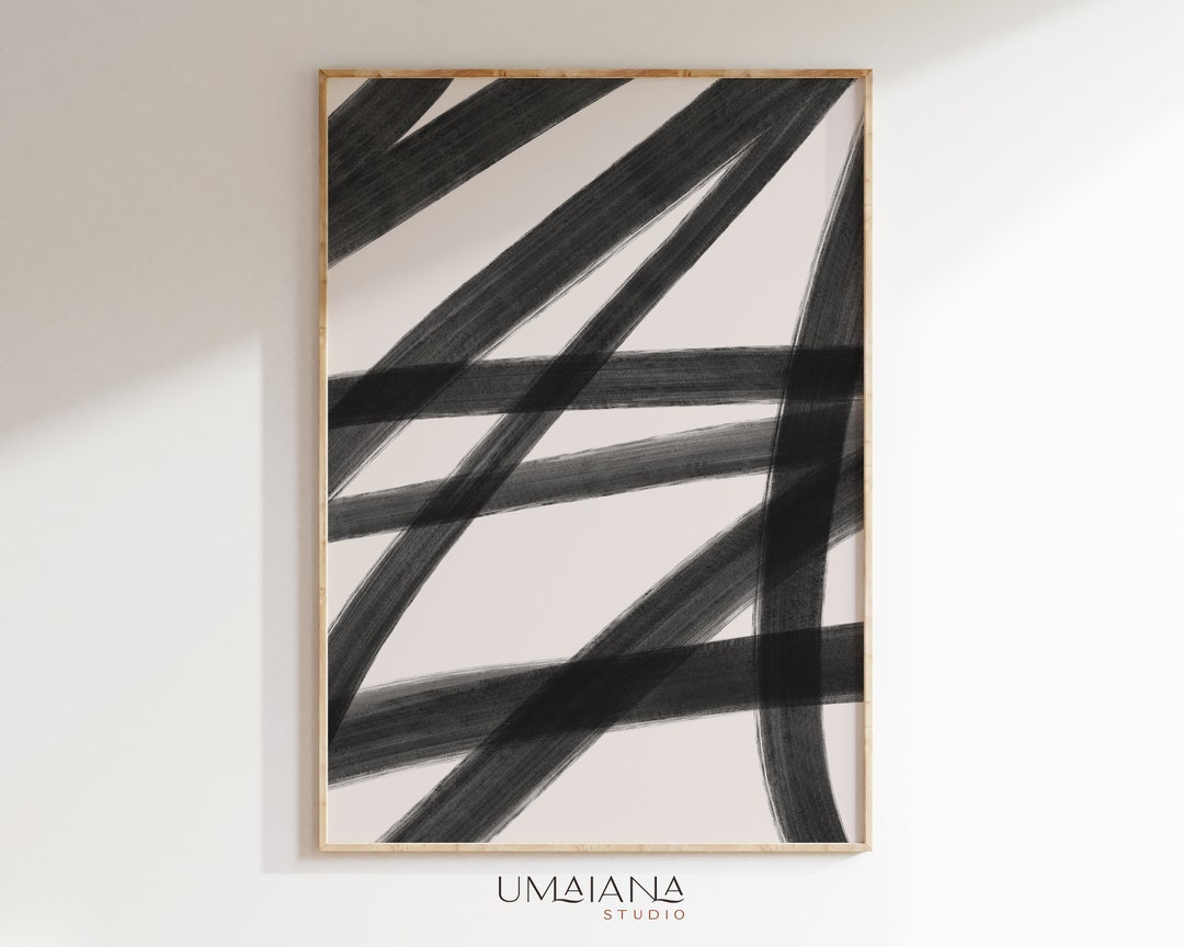 Black and White Wall Art Printable Art Print Abstract Wall Art Prints ...