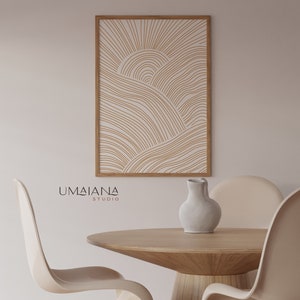 Abstract Rising Sun Print Sunset Art Print Minimalist Art Printable ...