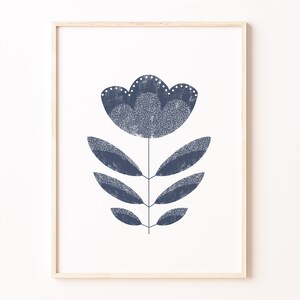 Scandinavian Printable Wall Art Flower Digital Print Neutral Wall Art ...