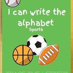 Sports Theme Alphabet Tracing Workbook. Printable ABC Worksheets - Etsy