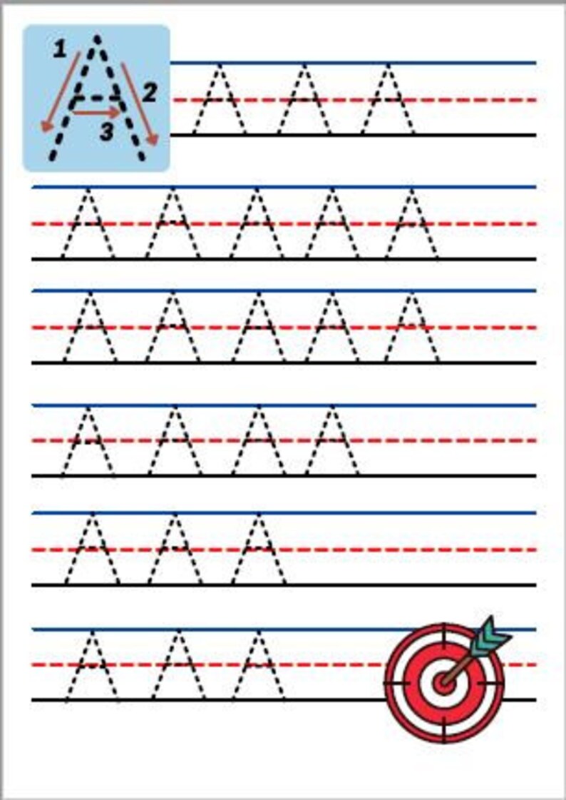 Sports Theme Alphabet Tracing Workbook. Printable ABC Worksheets - Etsy