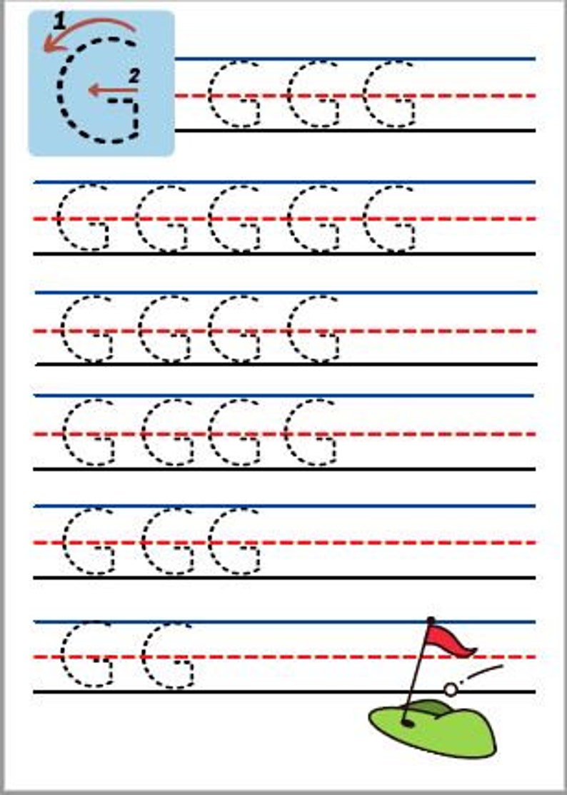 Sports Theme Alphabet Tracing Workbook. Printable ABC Worksheets - Etsy