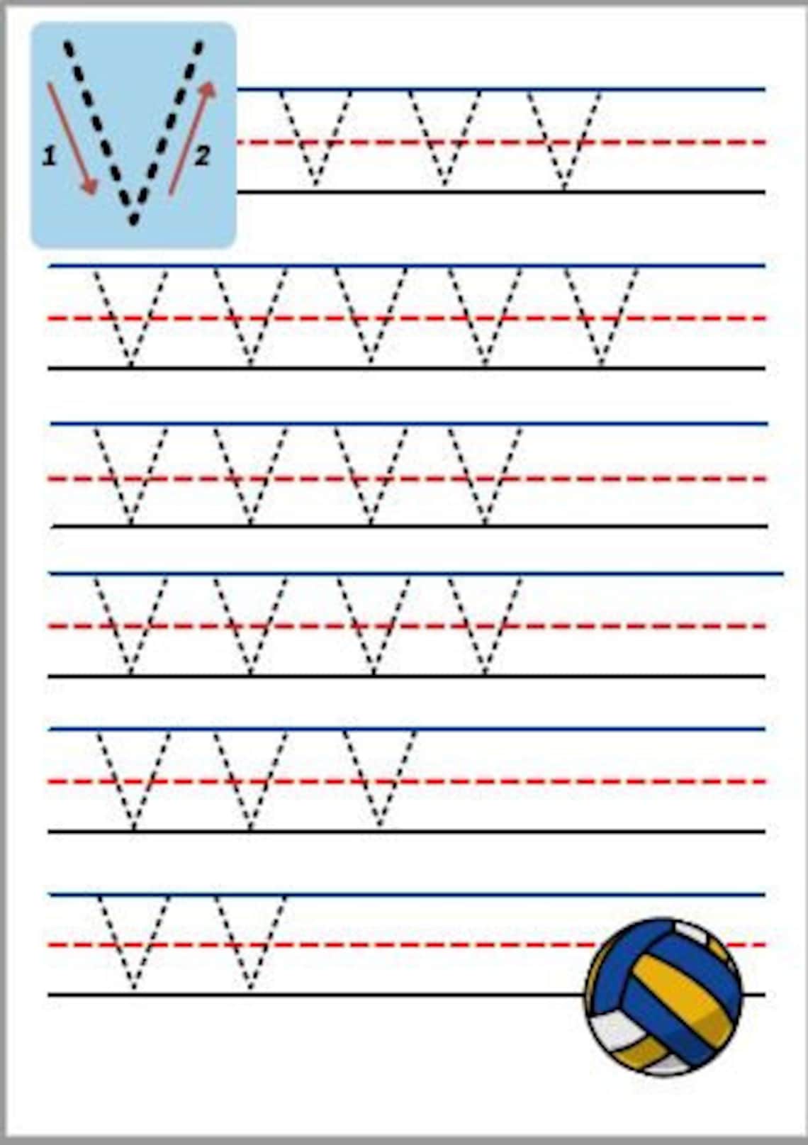 Sports Theme Alphabet Tracing Workbook. Printable ABC Worksheets - Etsy