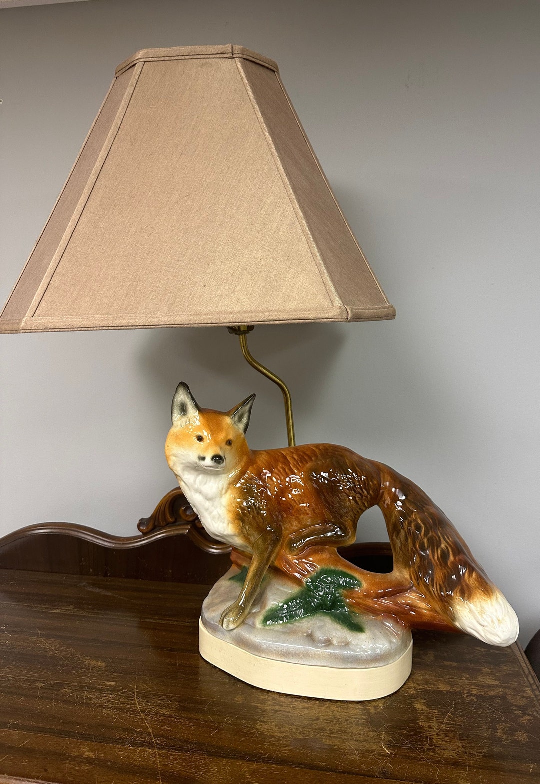 Vintage Fox Lamp - Etsy