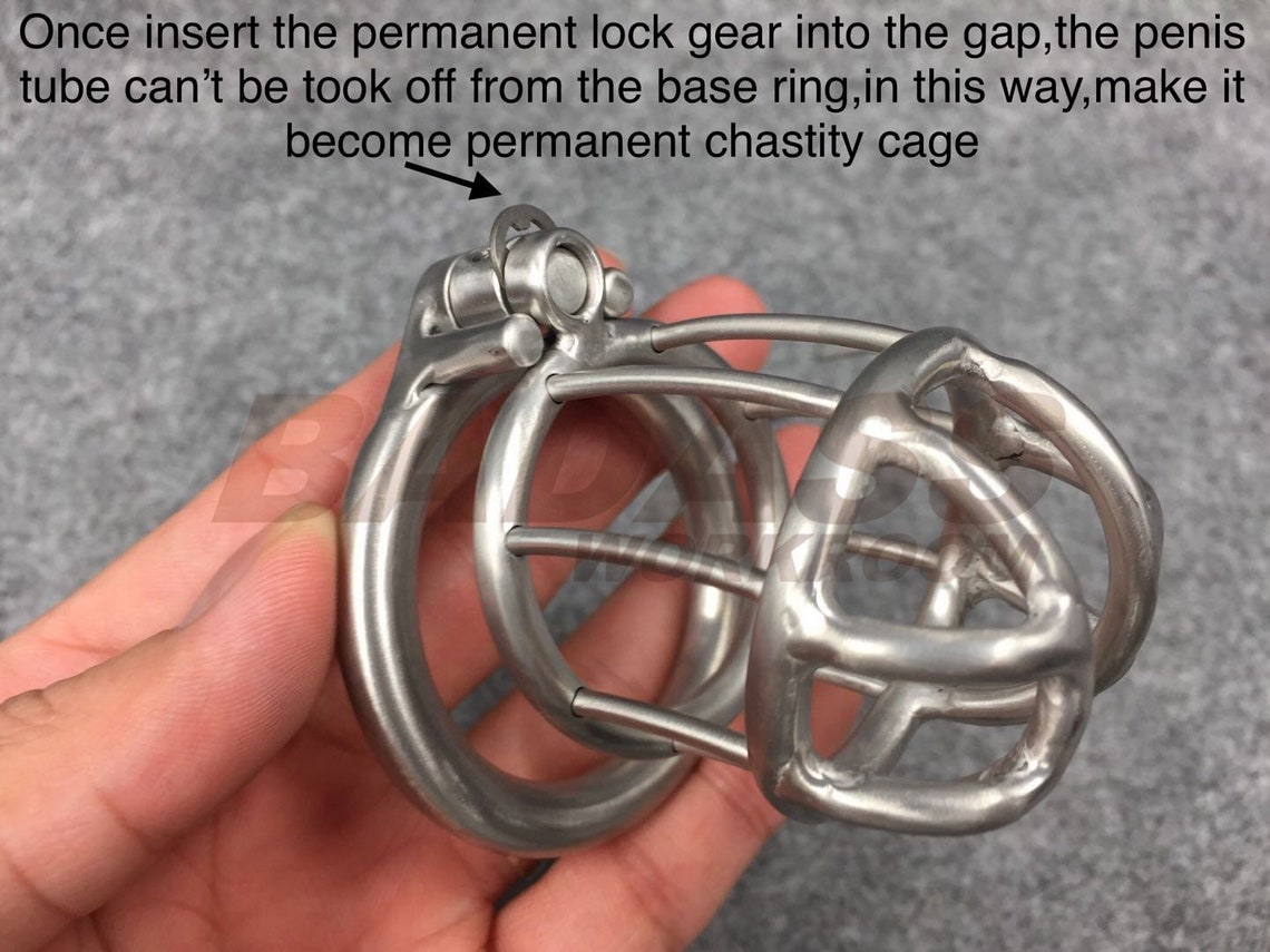 Customizable Chastity Cage Dual Lock System Stainless | Etsy