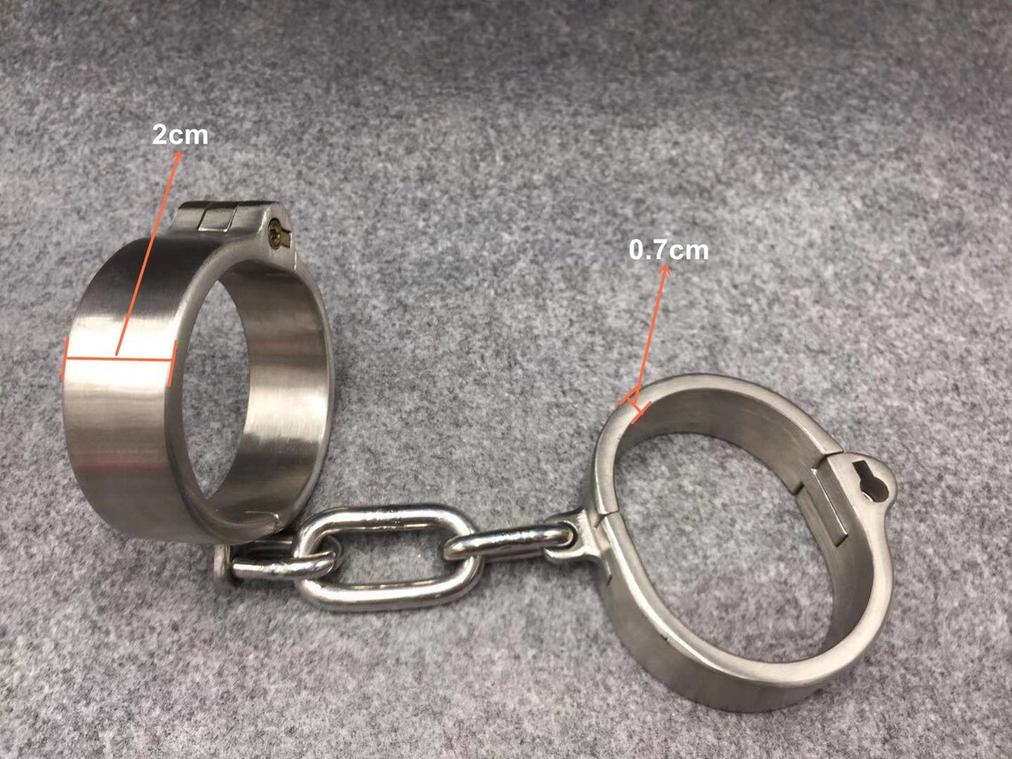 Stainless Steel Shackles Handcuffs and Ankle Cuffs Metal - Etsy