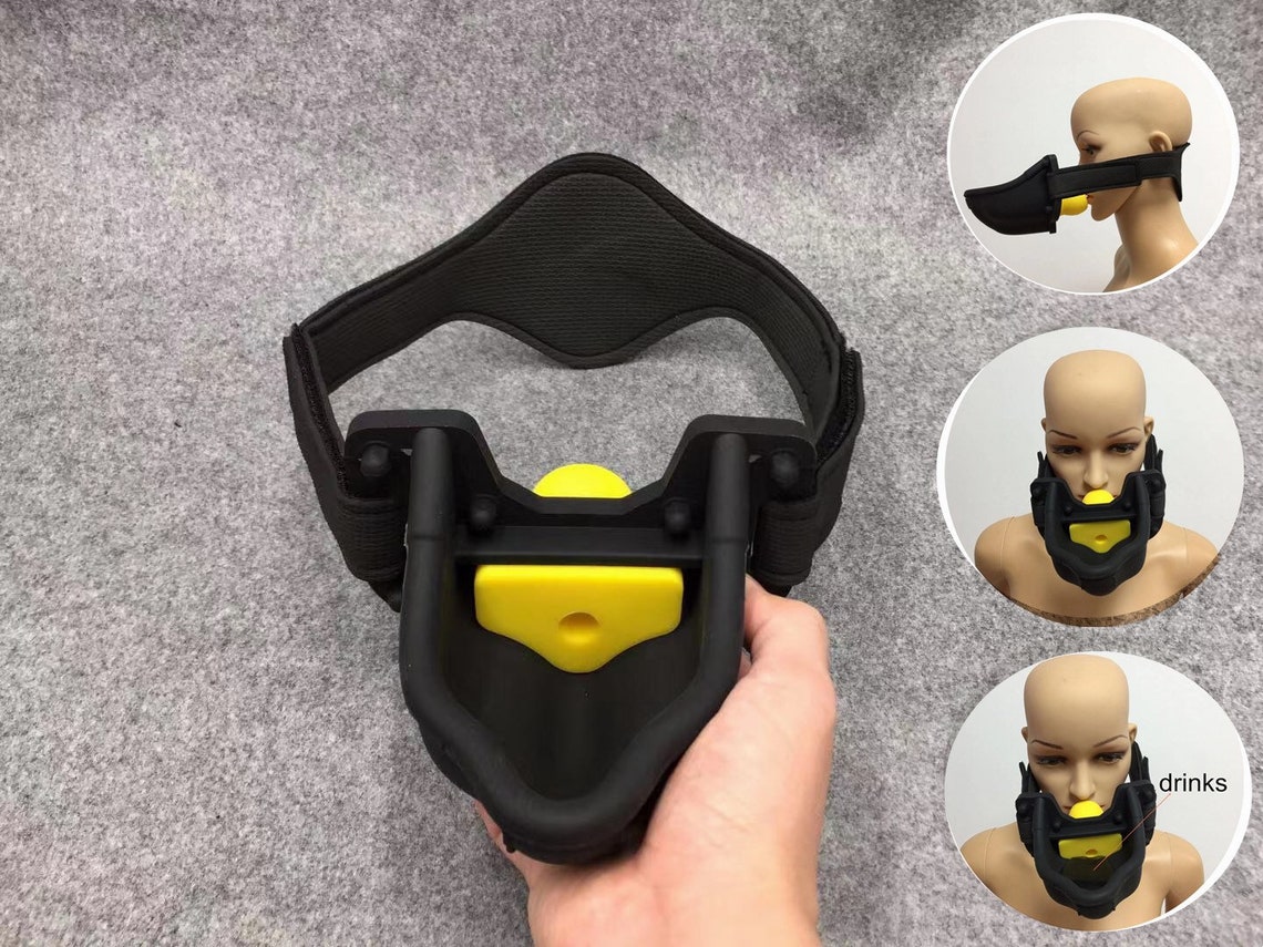 Silicone Urinal Piss Gag With 4 Drink Bite Plug Mouth Gag Etsy